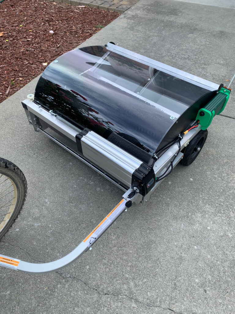 Bike lane sweeping in Napa, CA