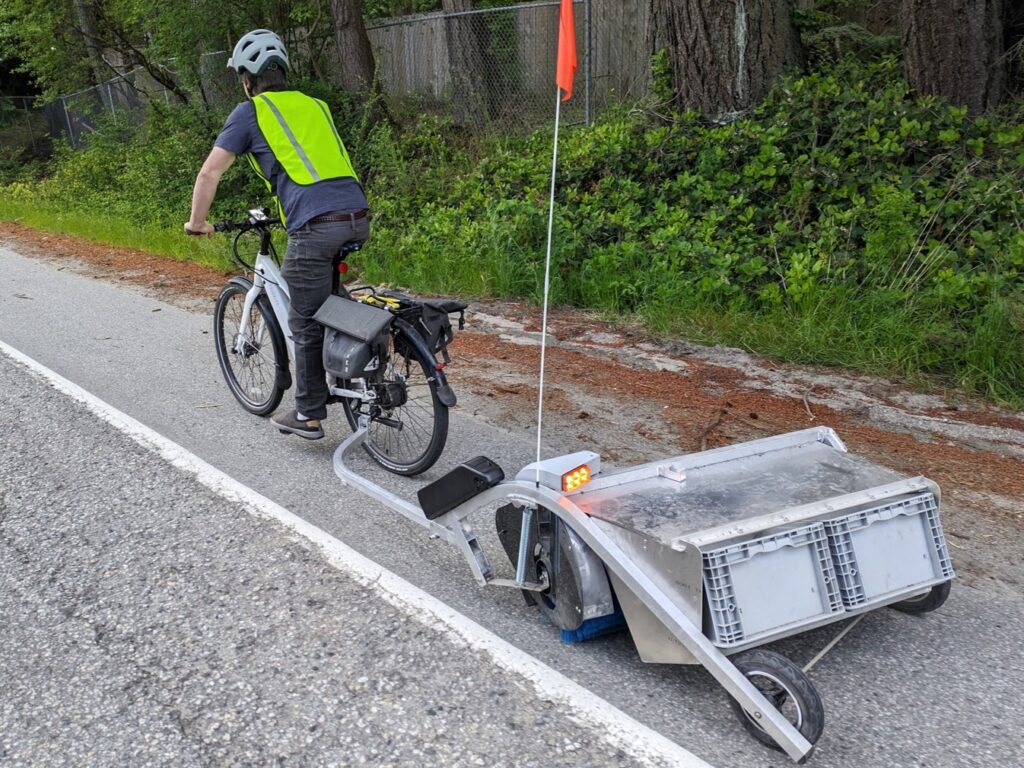 People-Powered Bike Lane and Roadside Sweepers