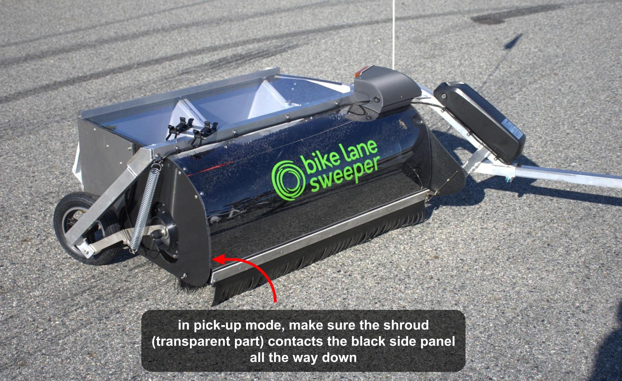 Instructions, hybrid bike lane sweeper (24D)